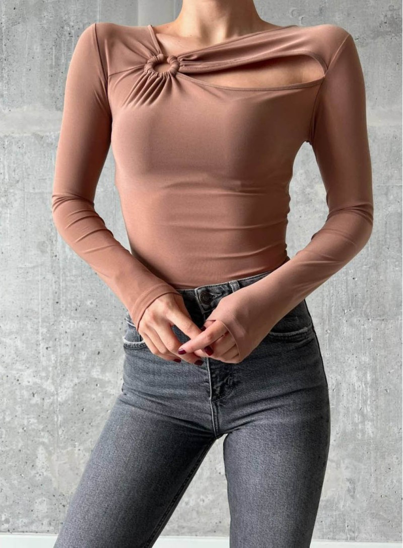 ΤΟΠ Cut Out Nude 23104 0115
